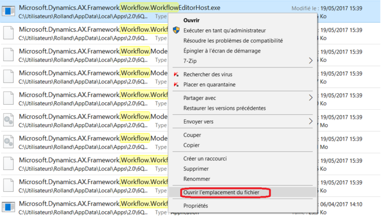 Issue on workflow : Cannot start application - application cannot be started - D365Tour
