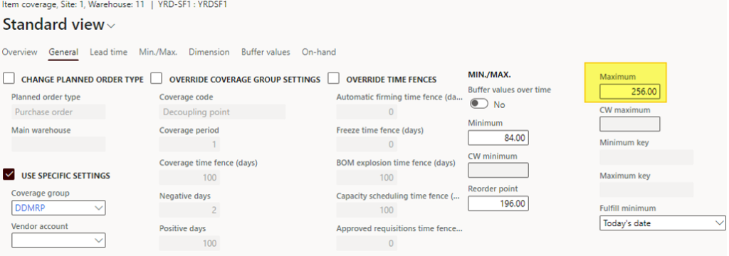 DDMRP and buffer level definition - D365Tour