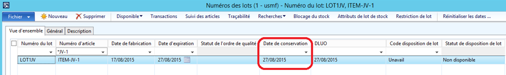 Les contrats date