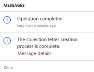 Collection letters in D365FO - D365Tour