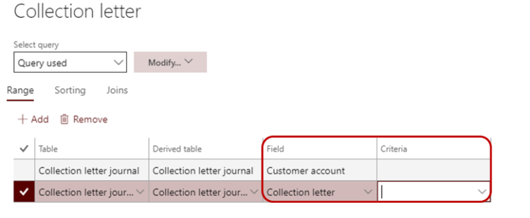 Collection letters in D365FO - D365Tour