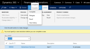All about case lifecycle in D365FO - D365Tour