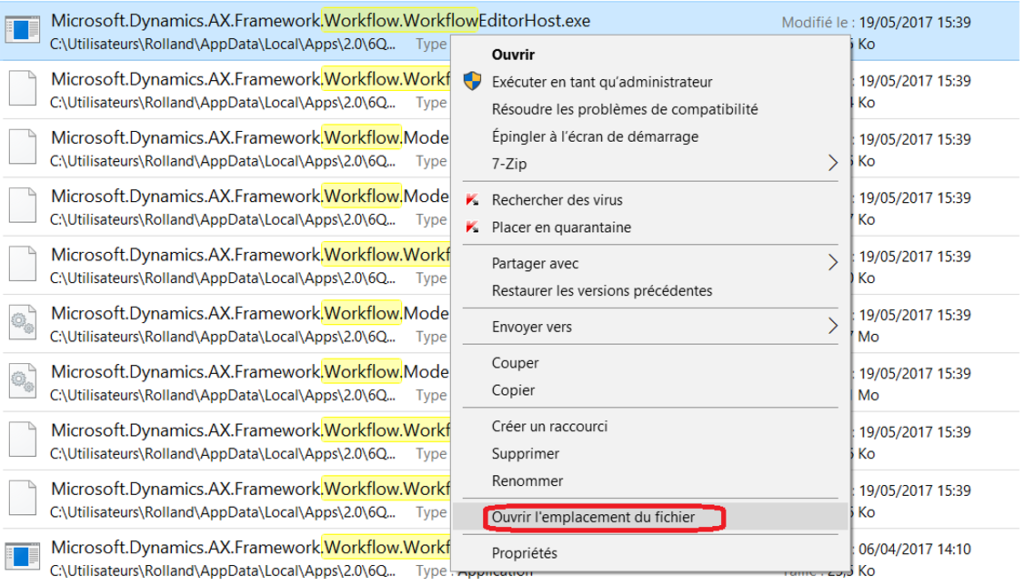 Issue on workflow : Cannot start application - application cannot be started - D365Tour