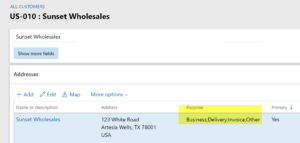Tips and tricks on Address purpose setup - D365Tour