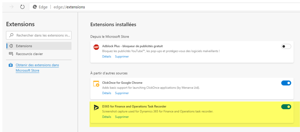 Task recorder with screenshot - D365Tour