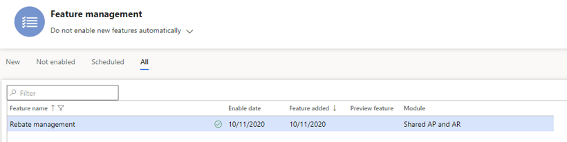 Rebate management overview - D365Tour