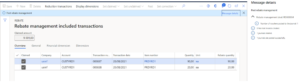 Rebate management overview - D365Tour