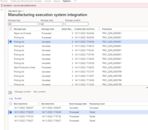 Manufactured Execution System Integration feature - D365Tour