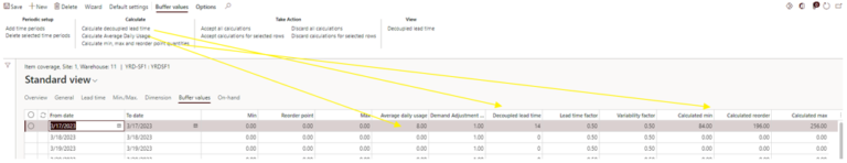 DDMRP : Buffer value calculation and dynamic adjustments - D365Tour