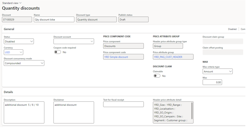 Pricing management : applying discounts (Simple discount, Quantity ...
