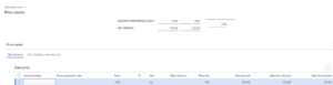 Pricing management : Base price - D365Tour