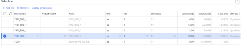 Pricing management : applying Discounts (Threshold discount, Free item ...