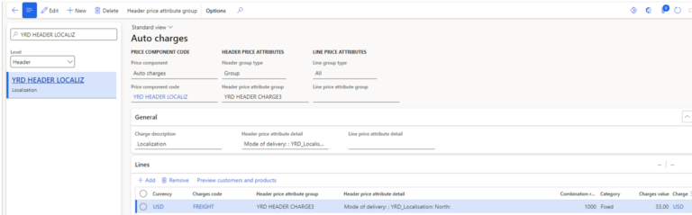 Pricing management : using charges - D365Tour