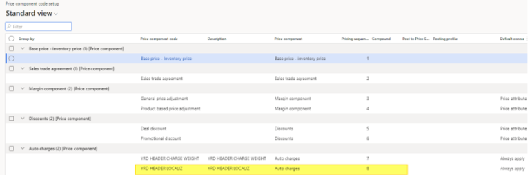 Pricing management : using charges - D365Tour