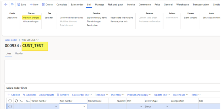 Pricing management : using charges - D365Tour