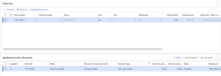 Pricing management : applying Discounts (Mix and match discount, Coupon ...